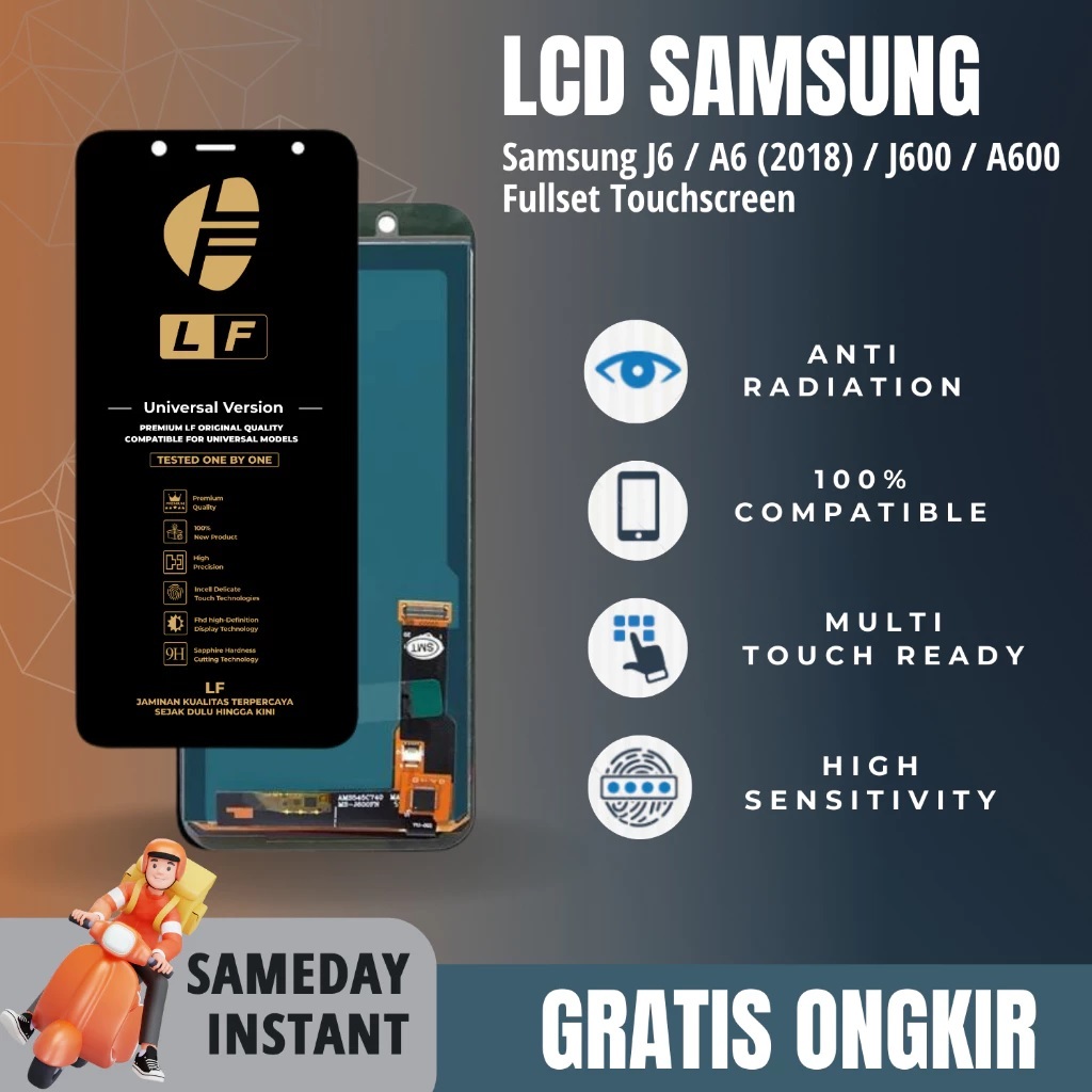 Jual LCD Samsung J6 / A6 (2018) / J600 / A600 Fullset Touchscreen | Shopee Indonesia