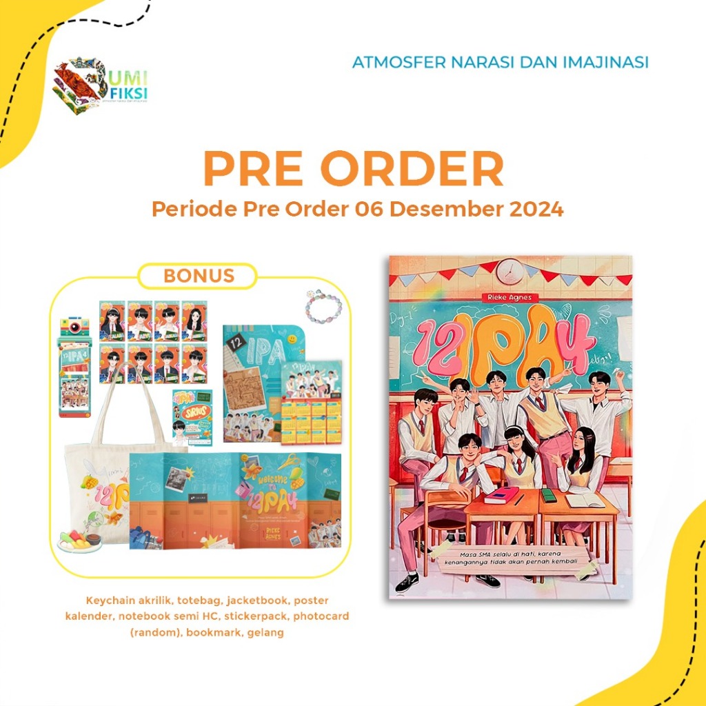 Jual Buku Novel 12 IPA 4 - Rieke Agnes - Skuad - Bumifiksi | Shopee Indonesia