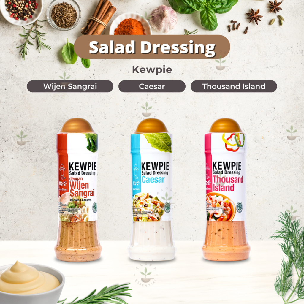 Jual Kewpie Salad Dressing 200 ml - Saus Siram Wijen Sangrai Thousand Island Caesar Tomat Pedas ...