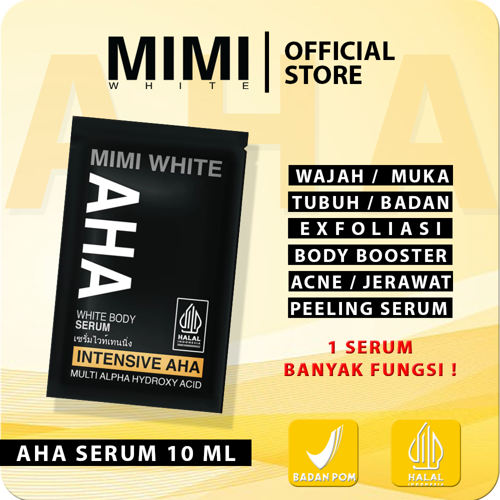 Jual AHA MIMI WHITE Serum Sachet 10 ML | Shopee Indonesia