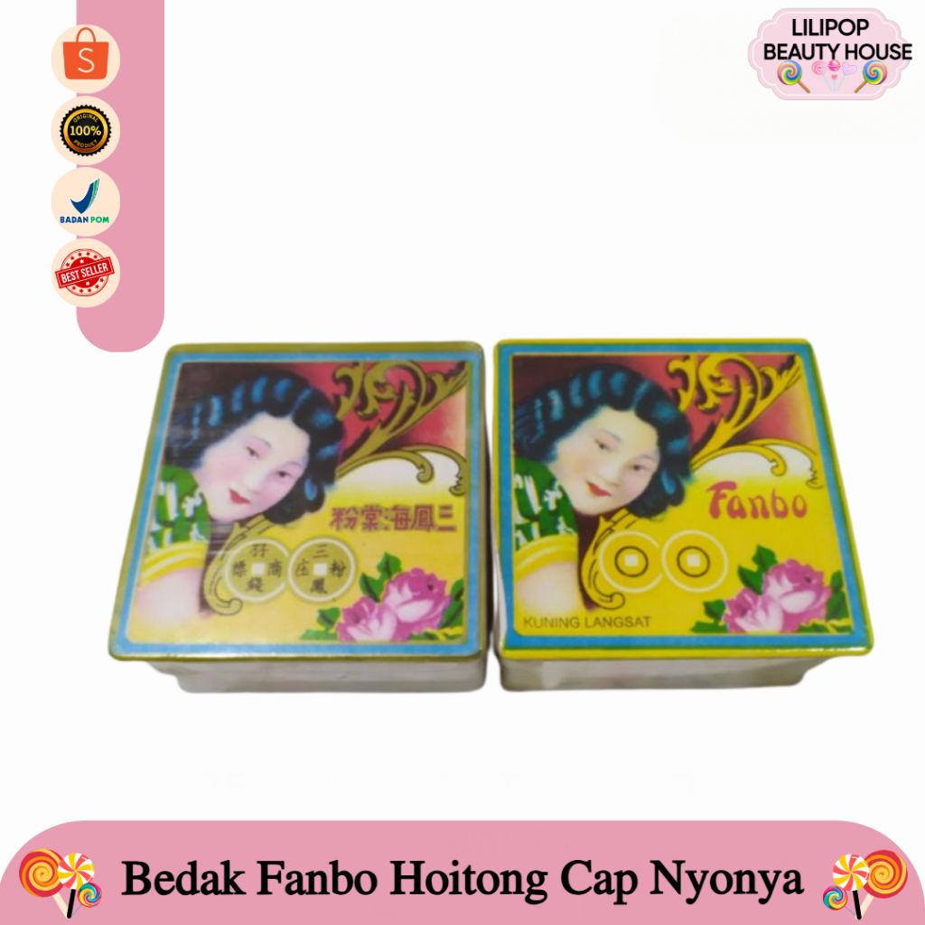 Jual Fanbo (Bedak Powder) Hoitong Cap Nyonya 52gr | Shopee Indonesia