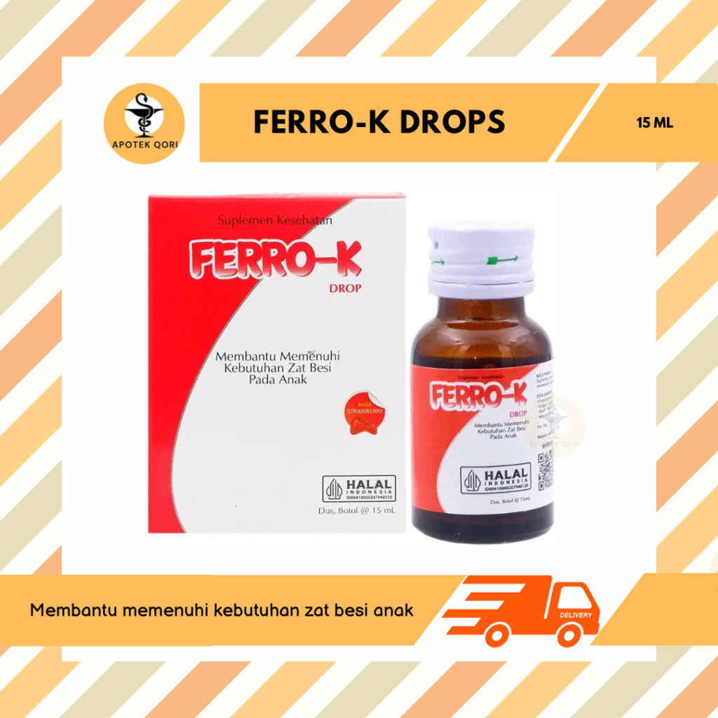 Jual FERRO-K DROPS 15 ML/SUPLEMEN ZAT BESI BAYI | Shopee Indonesia