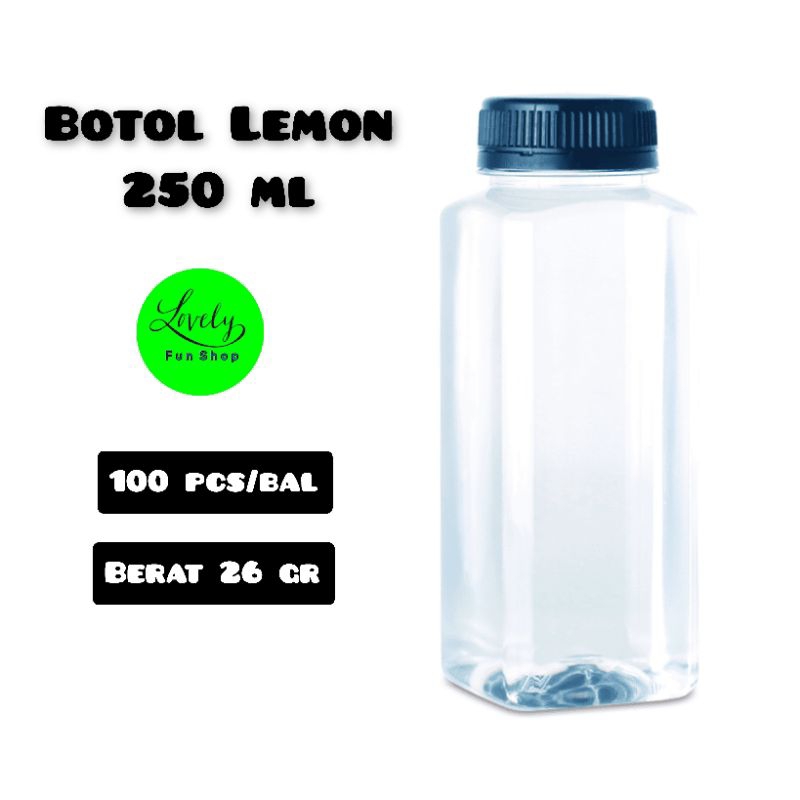 Jual Botol Kale Lemon 250 ml PET Kemasan Minuman isi 100 pcs / Kale ...