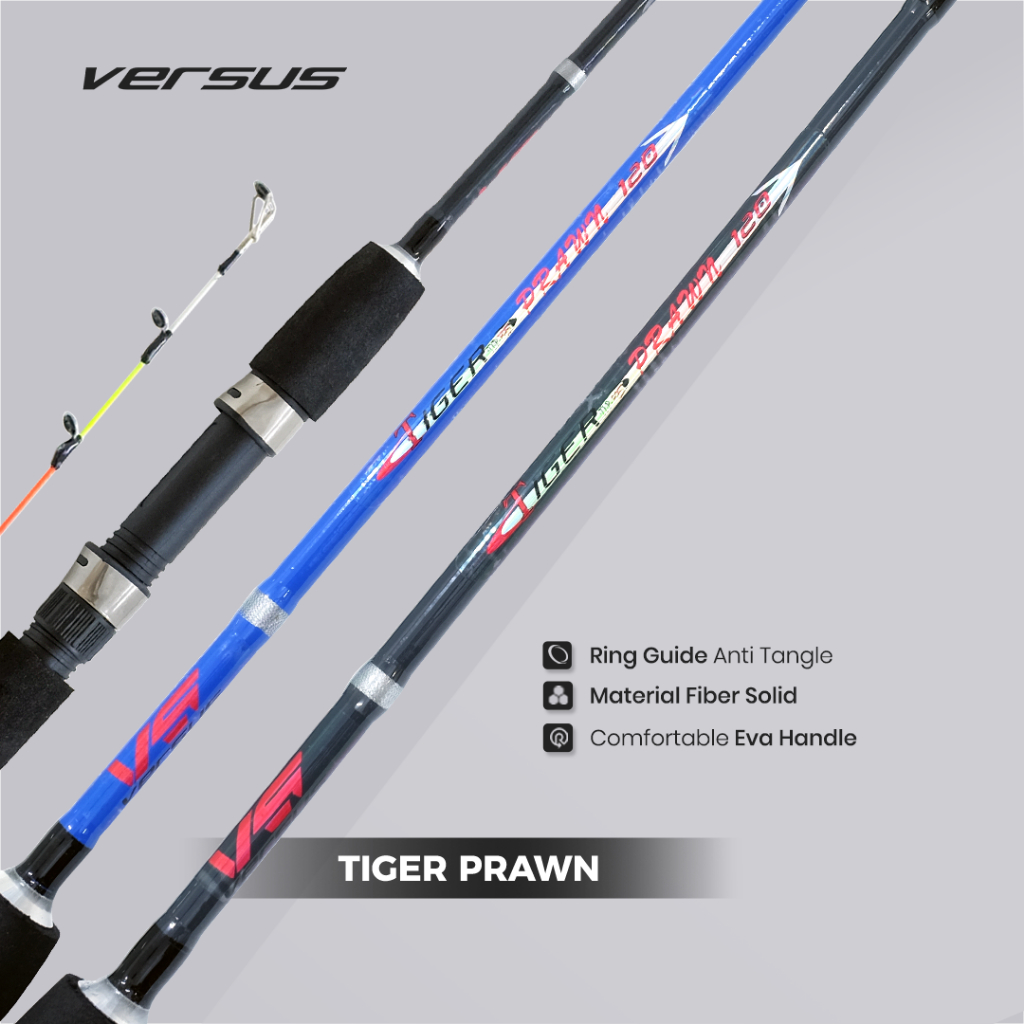 Jual Joran Versus Tiger Prawn - Fiber - Lentur untuk udang Free Paralon ...