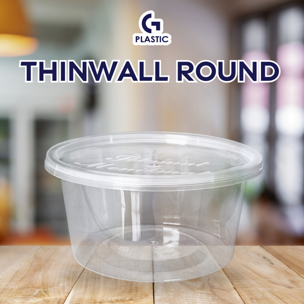 Jual Thinwall Round 300 ML 450 ML ISI 25 PCS / Round 300 ML 450 ML / Thinwall Murah / Tempat ...
