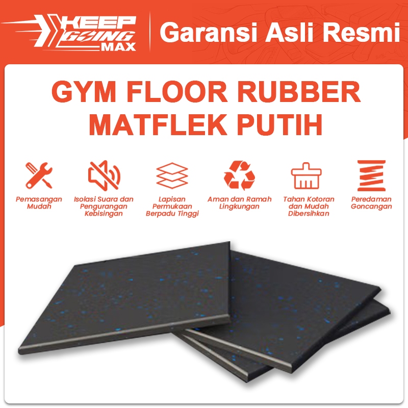 Jual Gym Rubber Floor Mat / Gym Mat Matras Karpet Olahraga Multifungsi ...