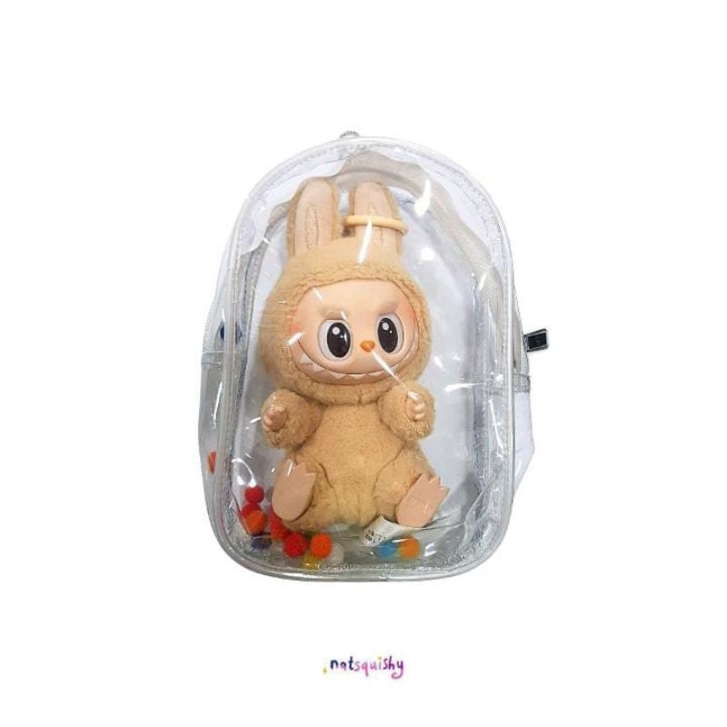 Jual Clear Pouch Labubu / Pouch Keychain Bag Transparan Doll / Dompet ...