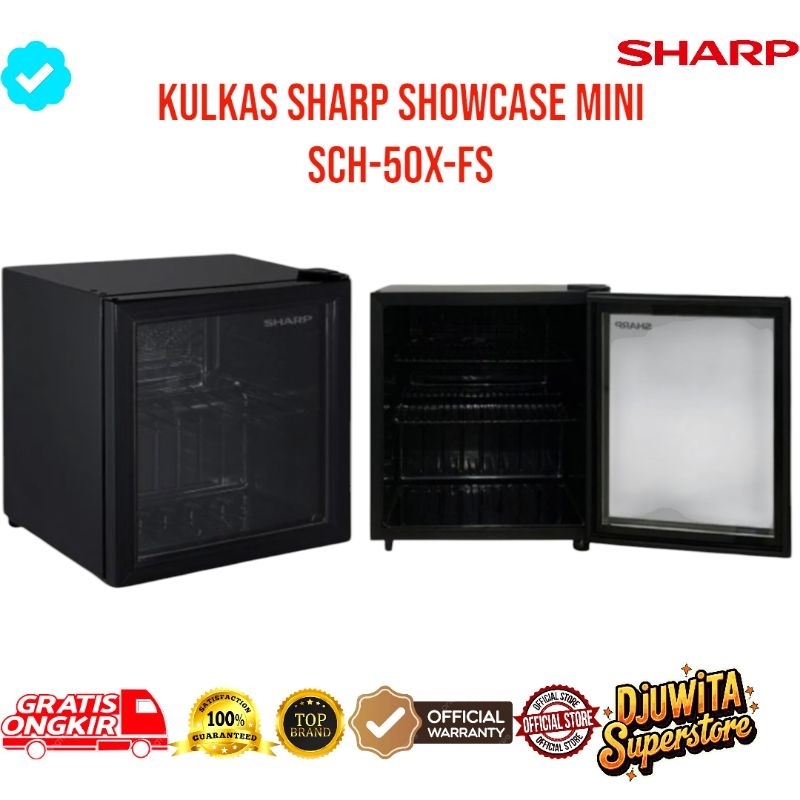 Jual KULKAS SHARP SHOWCASE MINI SCH-50X-FS 52 LITER | Shopee Indonesia