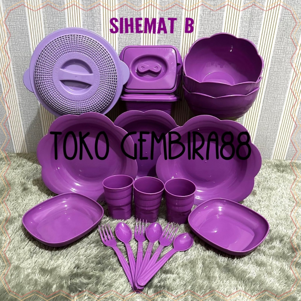 Jual Hot Promo Paket Sihemat / piring bunga / mangkok bunga / teko ...