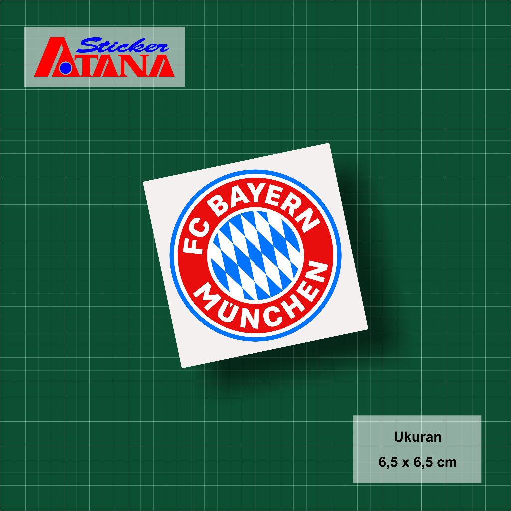 Jual Stiker Bayern Munchen Cutting Sticker Emblem Logo Bola Bayer ...