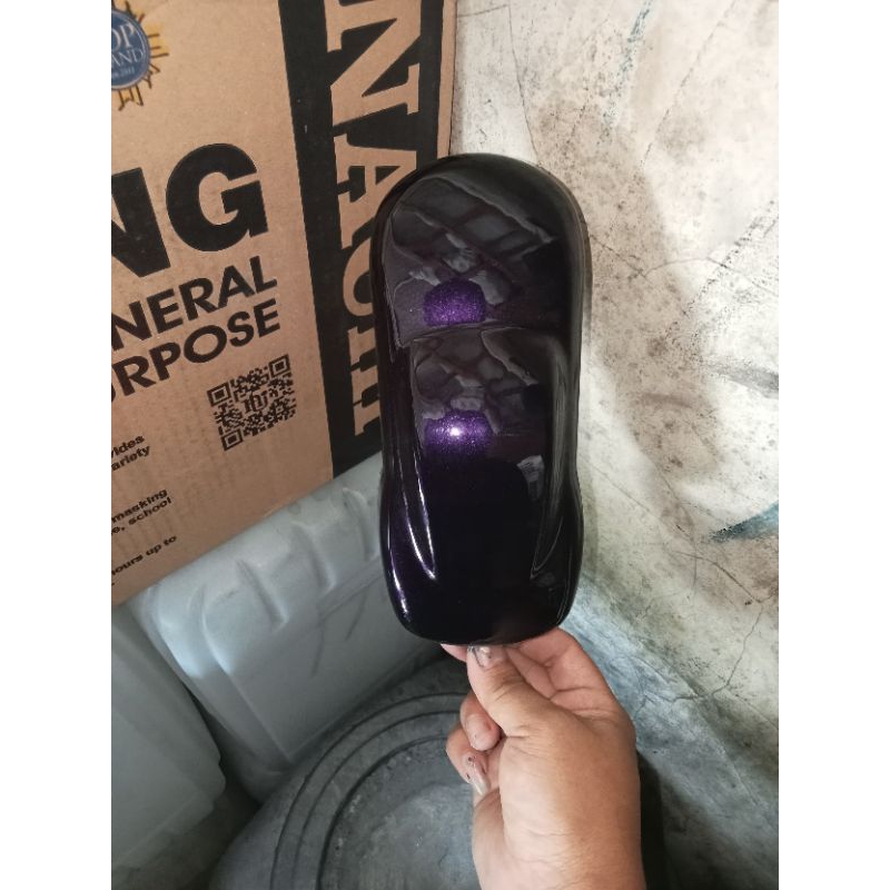 Jual Cat Hitam Lembayung Ungu/Cat Hitam Metalik Violet PU | Shopee ...