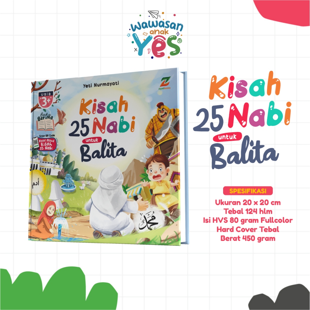 Jual buku cerita kisah 25 nabi dan rasul untuk anak lengkap ziyadbooks official umur 1 2 3 4 5 ...