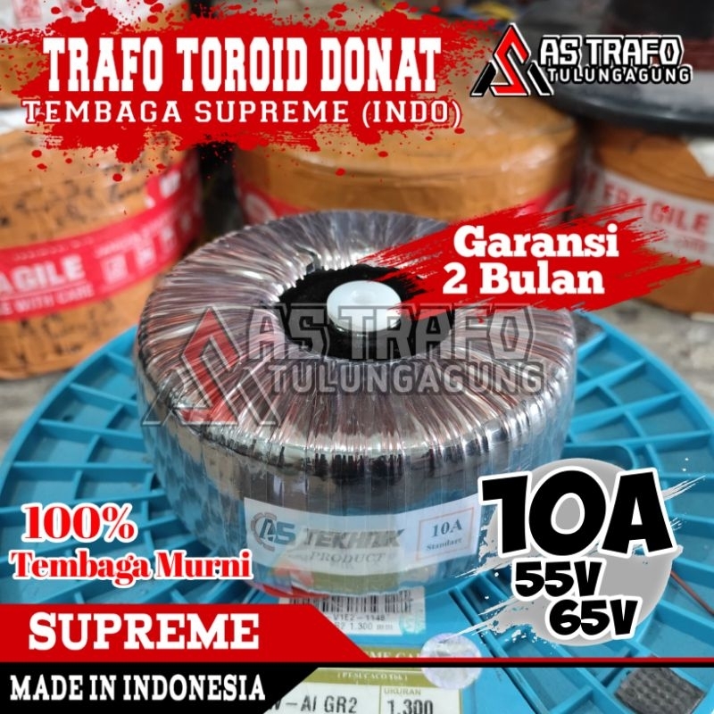 Jual TRAFO TOROID DONAT 10A CT 65v-55 | Shopee Indonesia