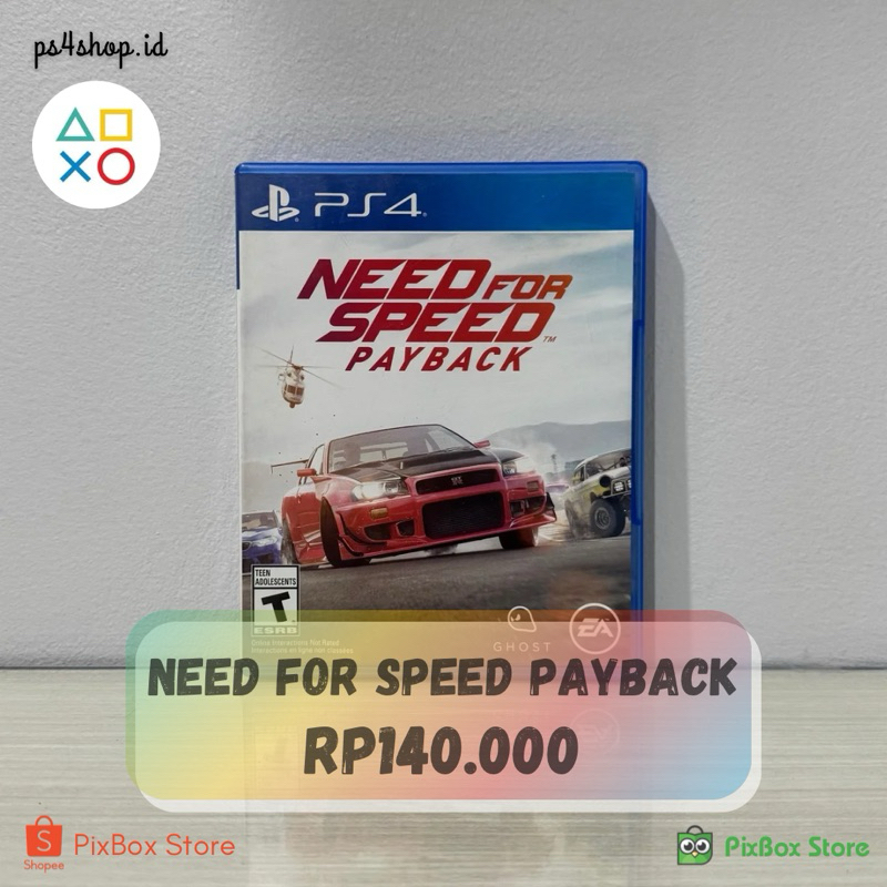 Jual BD NEED FOR SPEED PAYBACK PS4 SECOND BEKAS MURAH NFS PAYBACK GAME BALAP MOBIL PLAYSTATION ...