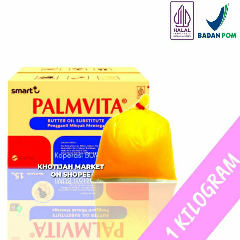 Jual Palmvita Butter Oil Substitute BOS 1kg Repack | Shopee Indonesia