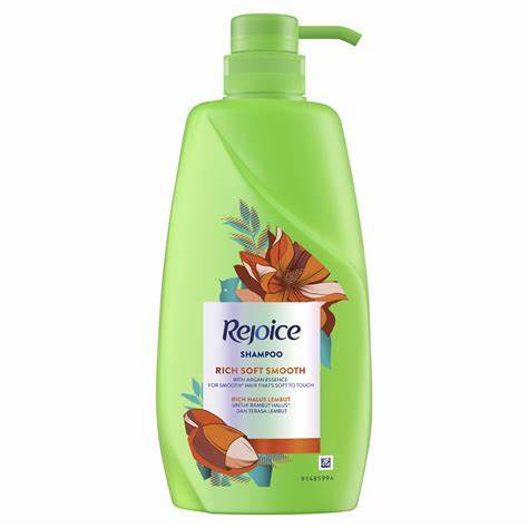 Jual REJOICE 3 IN 1 SHAMPOO RICH SOFT SMOOTH WITH ARGAN ESENCE 600 ML | Shopee Indonesia
