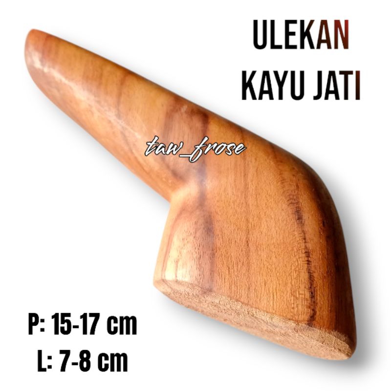 Jual Ulekan Kayu Jati Asli Ukuran besar/jumbo | Shopee Indonesia