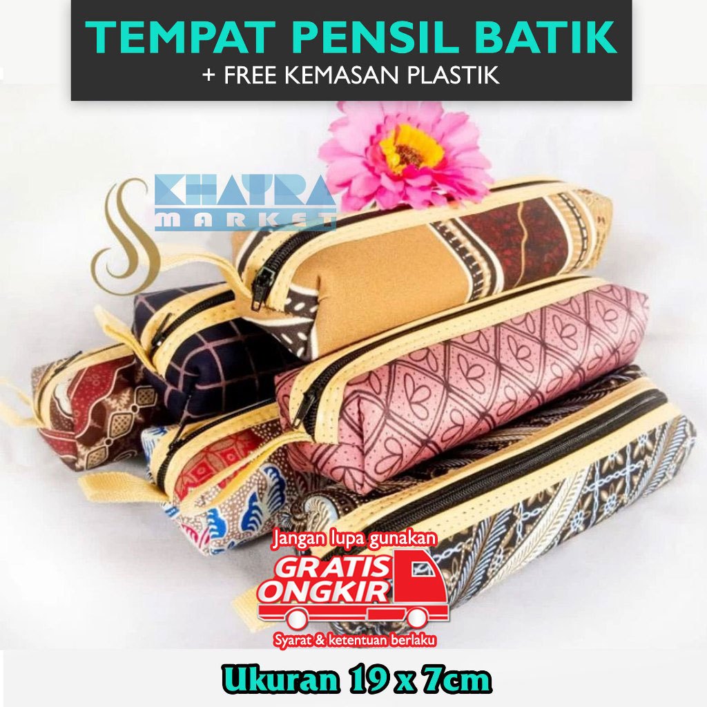 Jual Souvenir Nikah kotak pensil Batik / tempat pensil batik / dompet oval batik / Sovenir ...