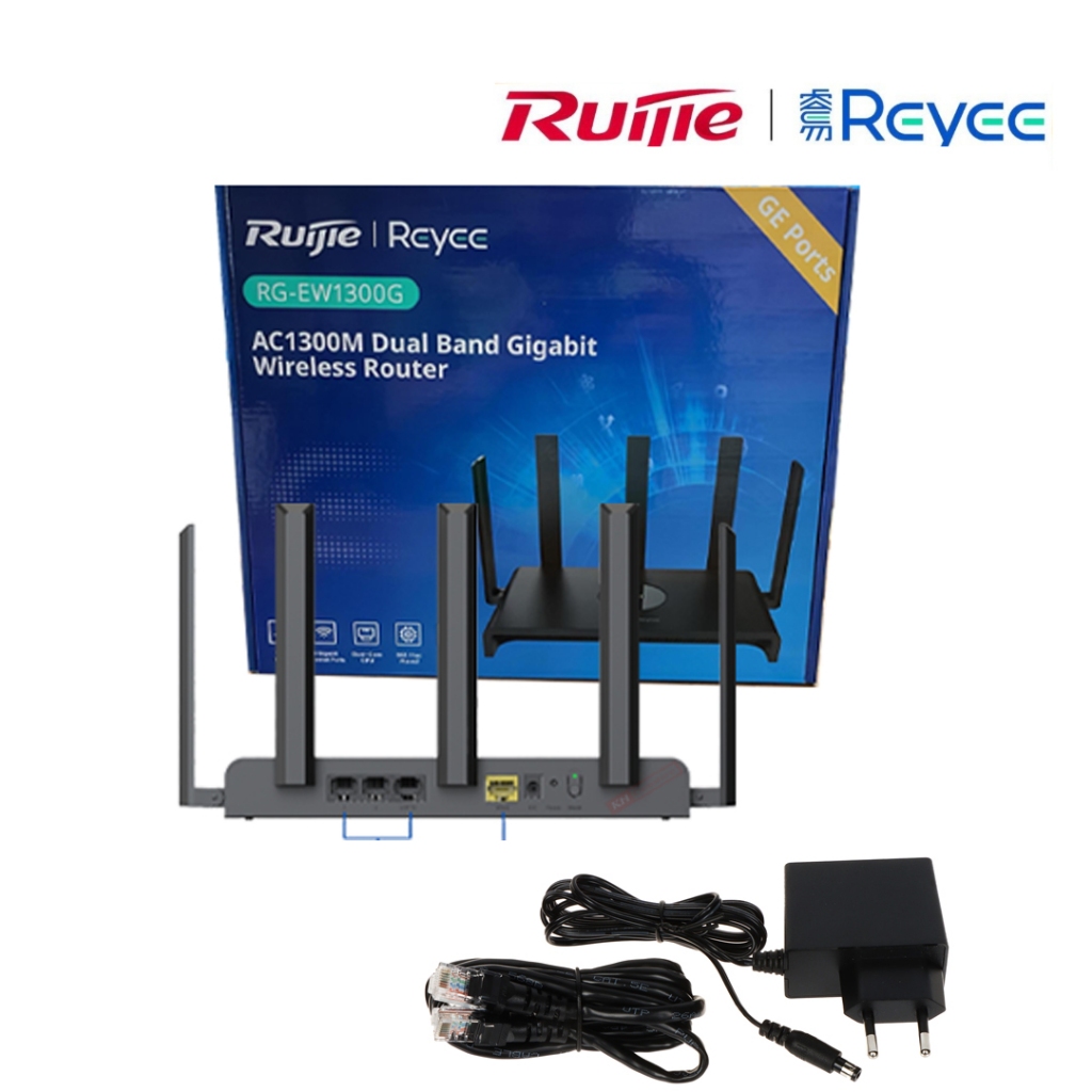 Jual RUIJIE REYEE RG-EW1300G 1300M Dual-band Gigabit Wireless Router 5 ...