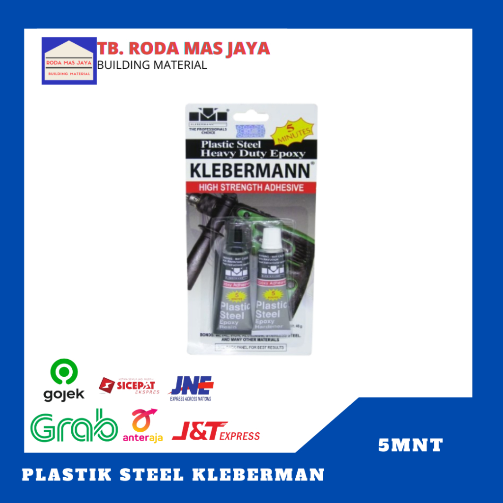 Jual Lem Besi / Plastic Steel / Epoxy Adhesive merk Kleberman | Shopee ...
