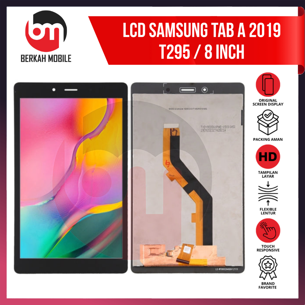 Jual LCD SAMSUNG GALAXY TAB A 2019 T295 8 INCH ORIGINAL BERGARANSI FREE PACKING DUS & LEM ...