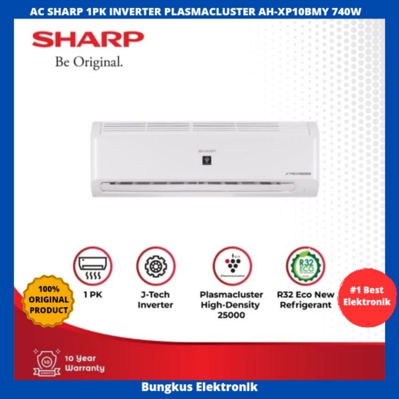Jual AC SHARP 1 PK INVERTER PLASMACLUSTER AH-XP10BMY 1PK SHARP | Shopee Indonesia