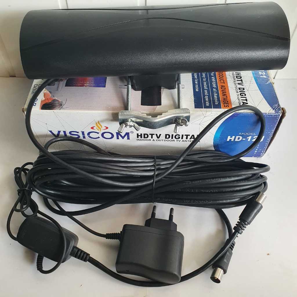 Jual Antena Tv Digital Visicom HD-121 HDTV Indoor & Outdoor sinyal tv ...