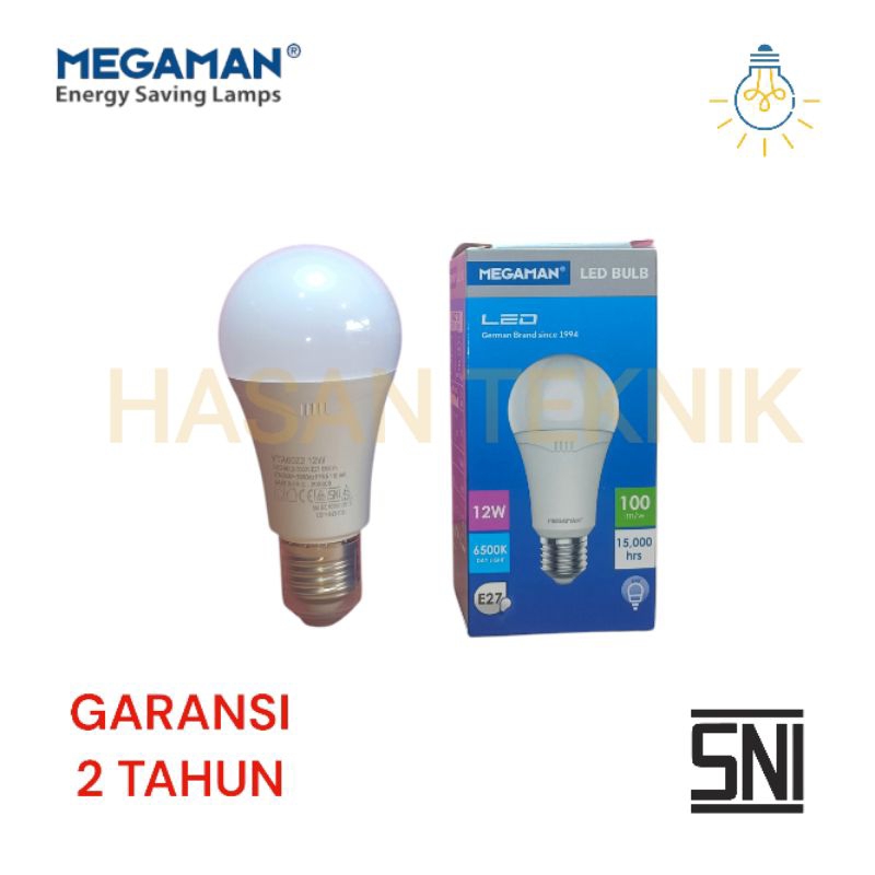 Jual MEGAMAN Lampu LED 12W A-bulb 6500K(cahaya putih) | Shopee Indonesia