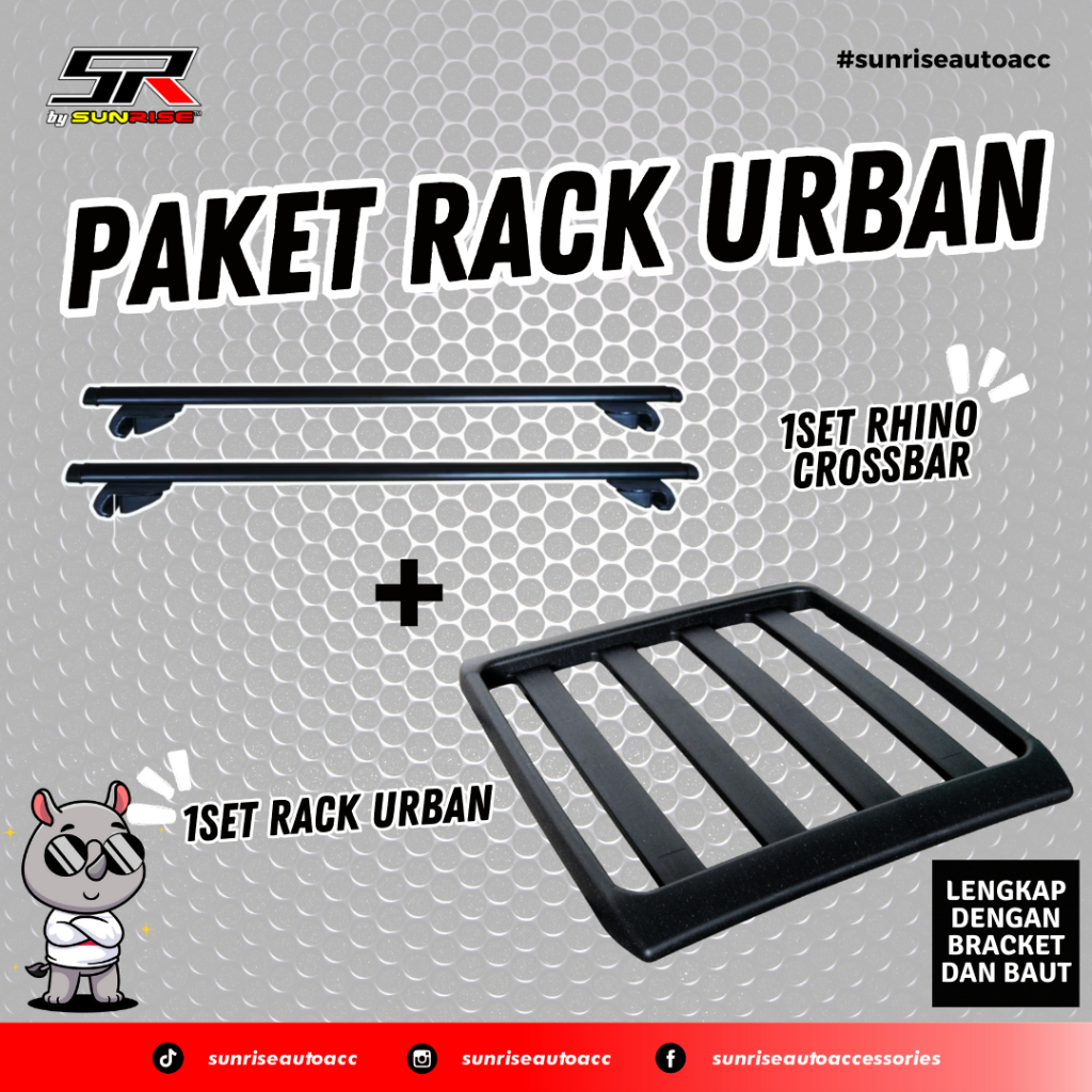 Jual PAKET BUNDLING RACK URBAN+KAKI PAKET RAK MOBIL UNIVERSAL RAK MOBIL ...