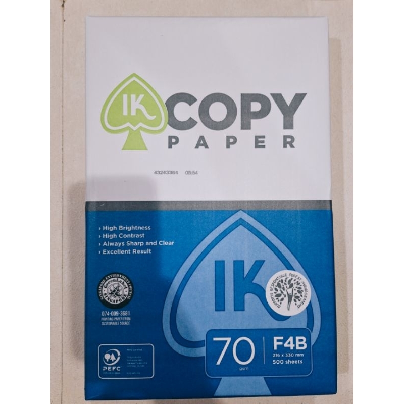 Jual KERTAS HVS F4 SIDU 70 GSM / rim | Shopee Indonesia