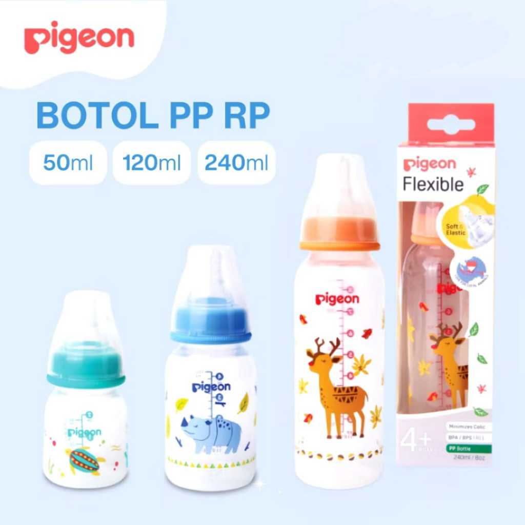 Jual PIGEON Botol PP RP Flexible w/ S Type Silicone Nipple ...