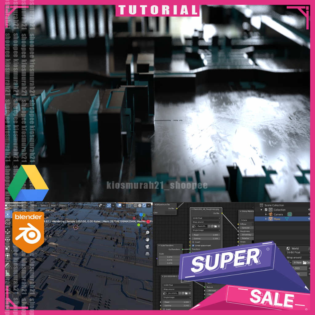 Jual Blender 3D - Create a Realistic Motherboard with Octane 3D Blender ...