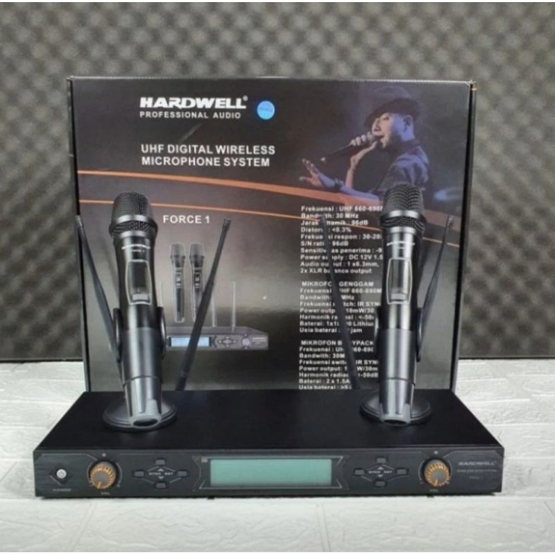 Jual Mic Wireless HARDWELL FORCE 1 (ORIGINAL) New Teknologi | Shopee ...