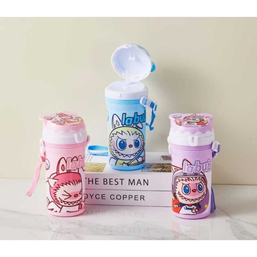 Jual Botol Minum Plastik Karakter Labubu Tumbler Anak Sekolah 500ML ...