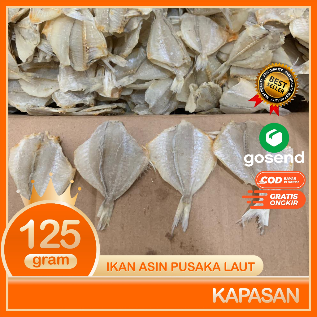 Jual Kapasan Ikan Asin Kapasan Tulang Super Bersih Segar Dan Fresh 125 ...