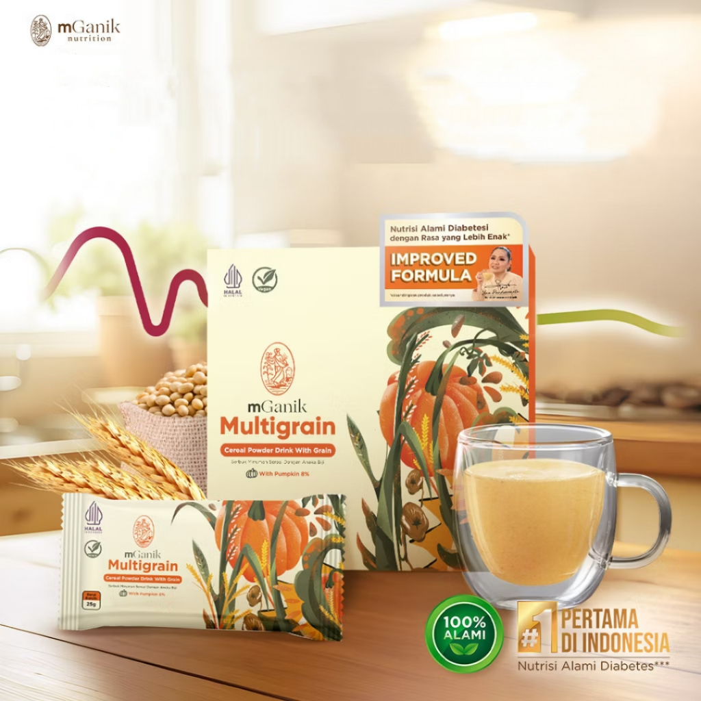 Jual Mganik Multigrain 1 Box 20 Sachet SuperFood For Diabetes | Shopee ...