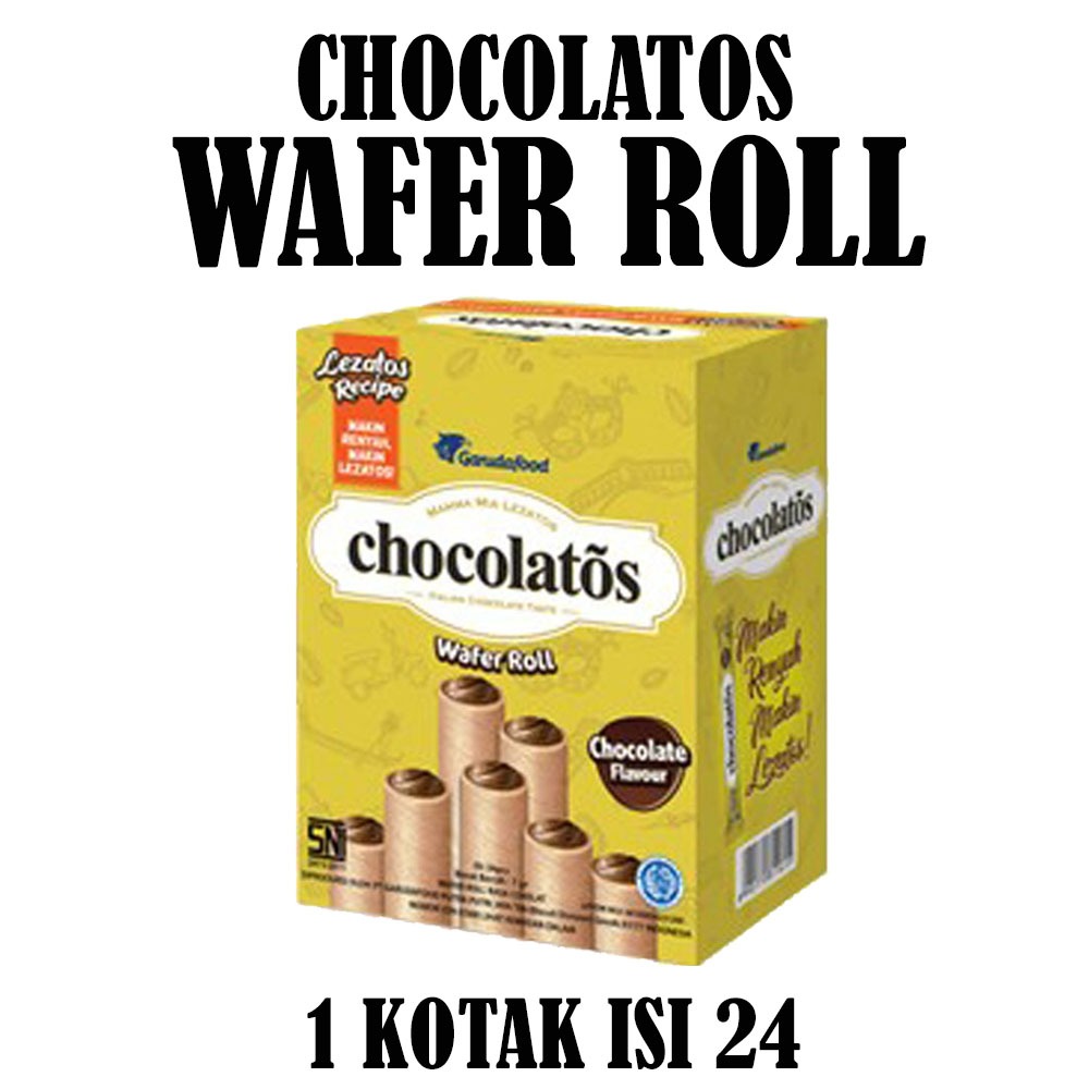 Jual CHOCOLATOS WAFER ROLL KOTAK ISI 24 | Shopee Indonesia