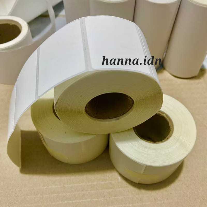 Jual Sticker Label Ukuran 40X30 mm 1 Pack isi 4 Rolls / Thermal 40 X 30 ...