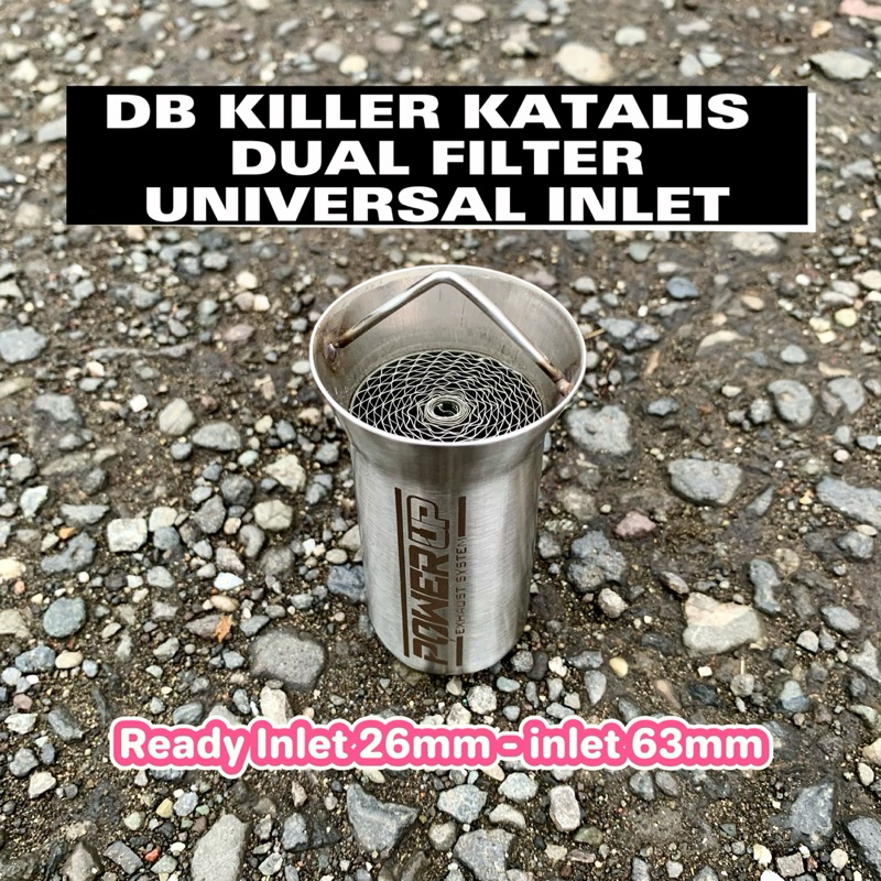 Jual DB Killer Universal Knalpot Racing Katalis Dual Filter Stainless ...