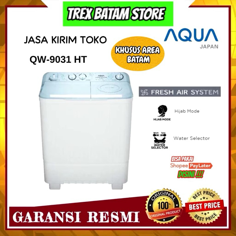 Jual AQUA MESIN CUCI 2 TABUNG QW 9031 HT 9 KG MANUAL GARANSI RESMI ...