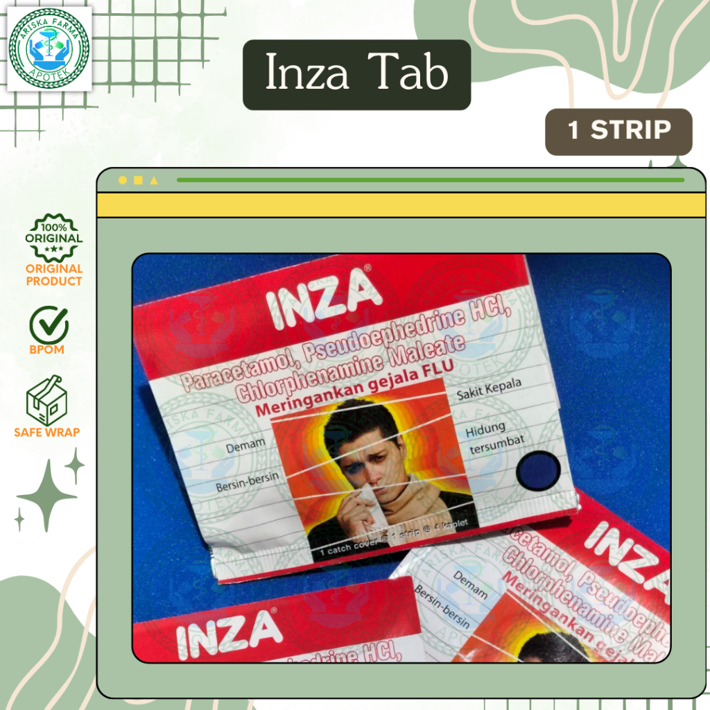 Jual Inza Tab per strip / obat flu | Shopee Indonesia