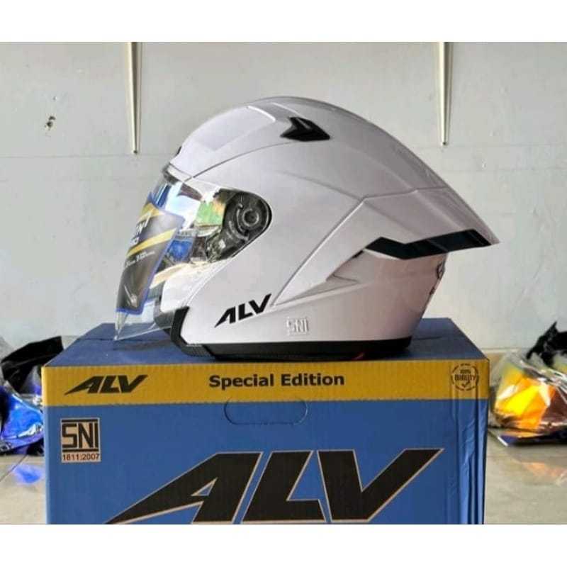 Jual Helm ALV ULTRON PRO kaca silver original half face helm kekinian ...