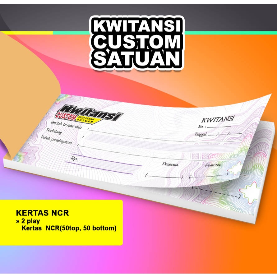 Jual kwitansi 8x21cm | Shopee Indonesia