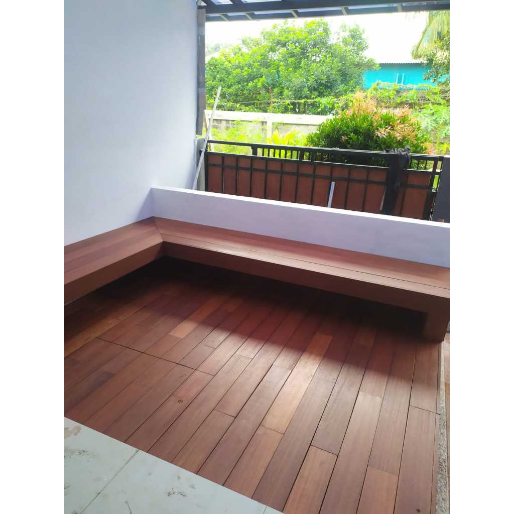 Jual Decking Kayu Bengkirai Batangan Panjang 100cm | Shopee Indonesia
