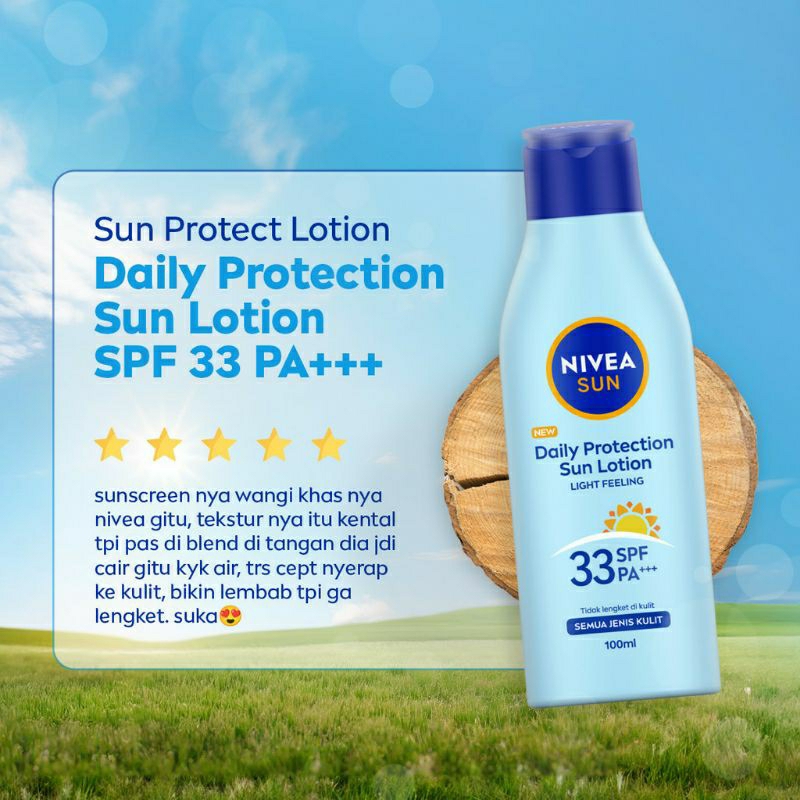 Jual [ FLASHSALE ] Nivea Body Lotion Daily Protection Sun SPF33 100ml ...