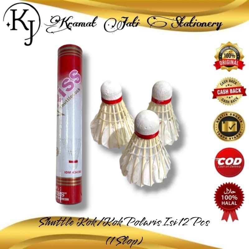 Jual Shuttle Kok/Kok Polaris Isi 12 Pcs (1 Slop) | Shopee Indonesia