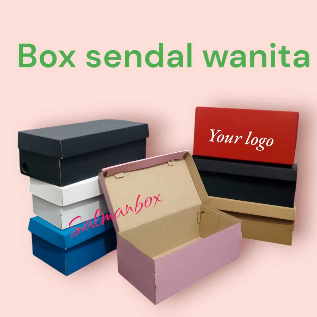 Jual INNER BOX SENDAL/BOX SENDAL POLOS WANITA SIZE 27X14X10 CM/BOX ...