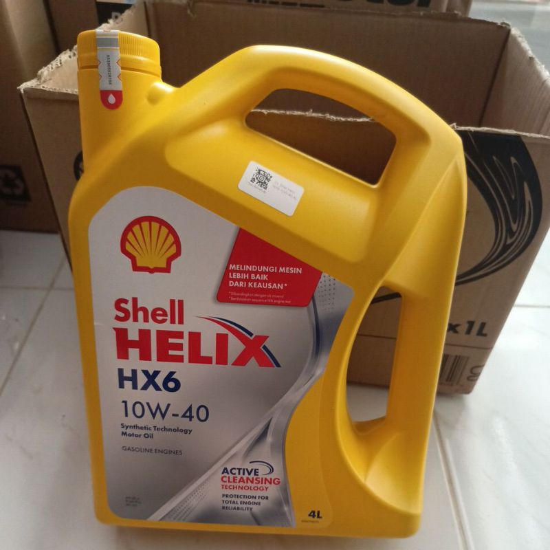 Jual Shell Helix HX6 10W-40 4 liter | Shopee Indonesia