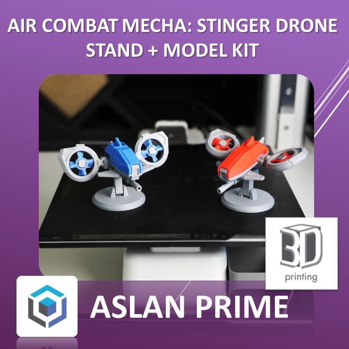 Jual STINGER DRONE AIR COMBAT MECH MECHA STAND MODEL KIT POSEABLE ...