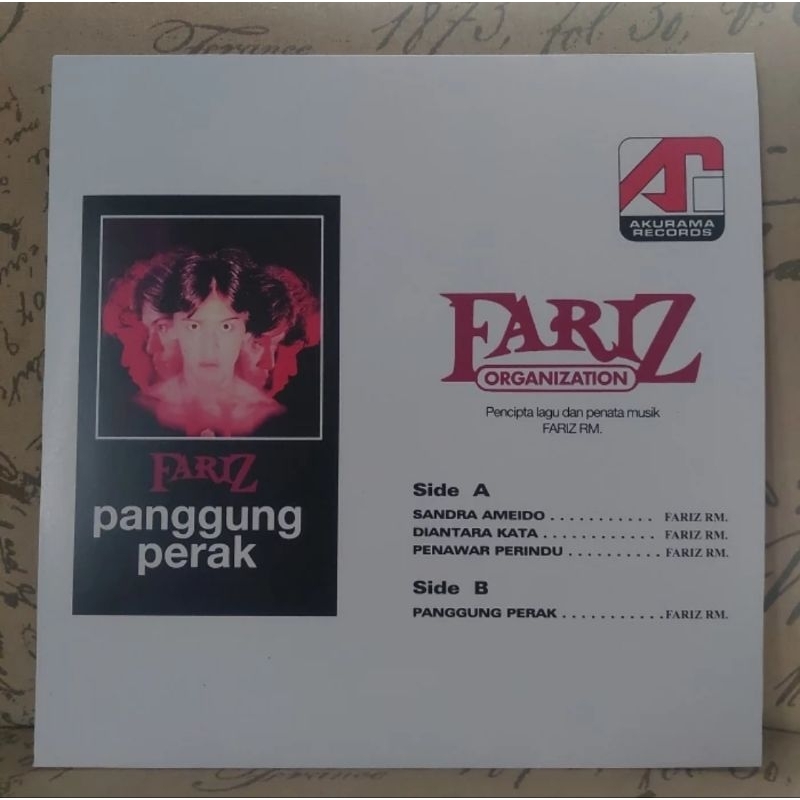 Jual Vinyl Piringan Hitam 12 inch Fariz - Panggung Perak | Shopee Indonesia